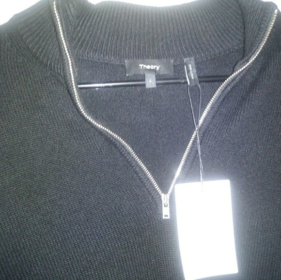 Theory | Sweaters | Theory Mens Cashmere 2 Zip Mens Black Sweater ...